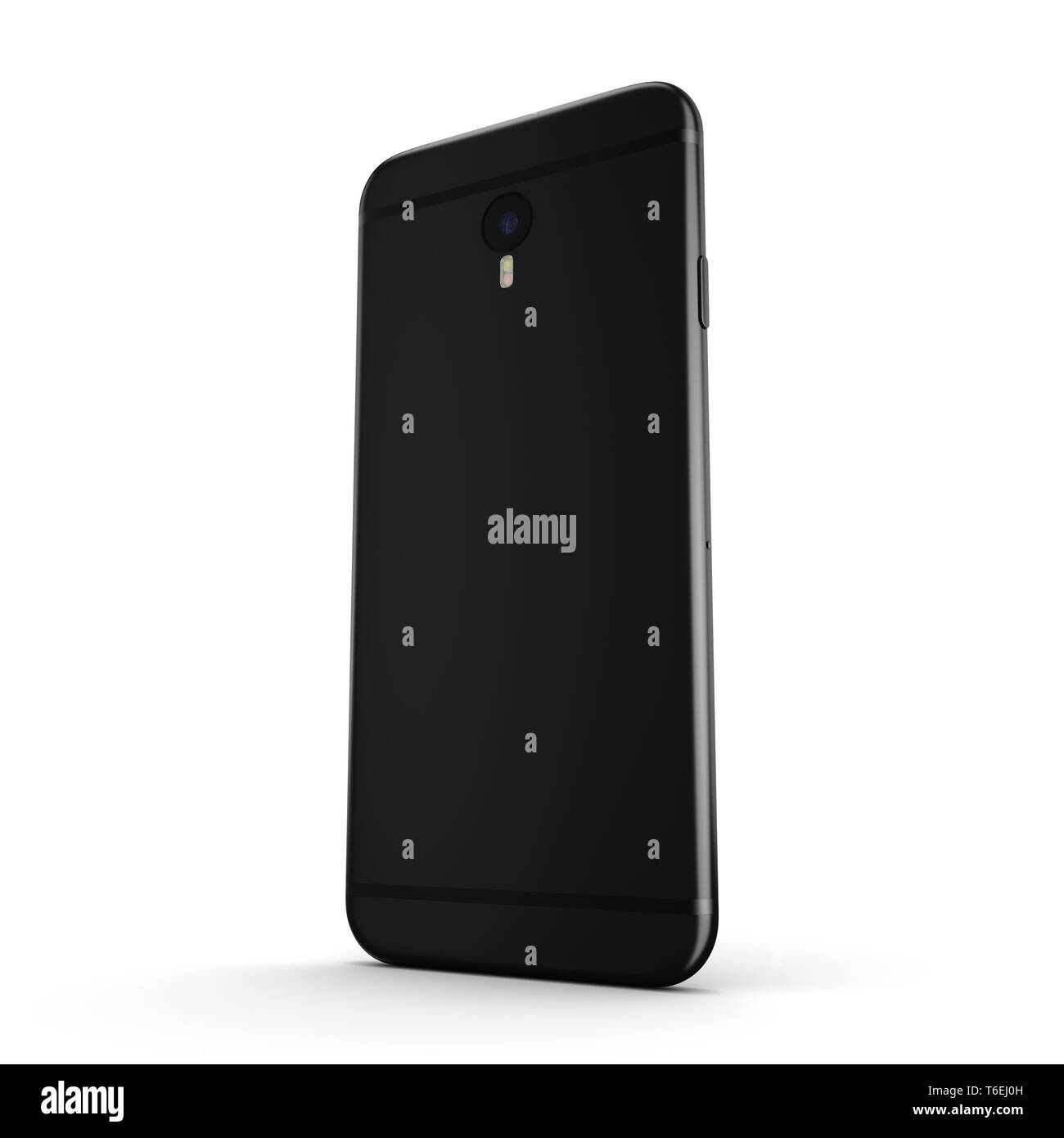 3D rendering black matt smart phone with black screen Stock Photo - Alamy