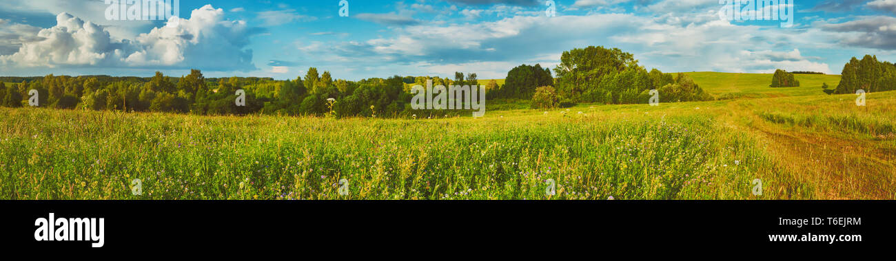 Rural landscape. Panorama Stock Photo - Alamy