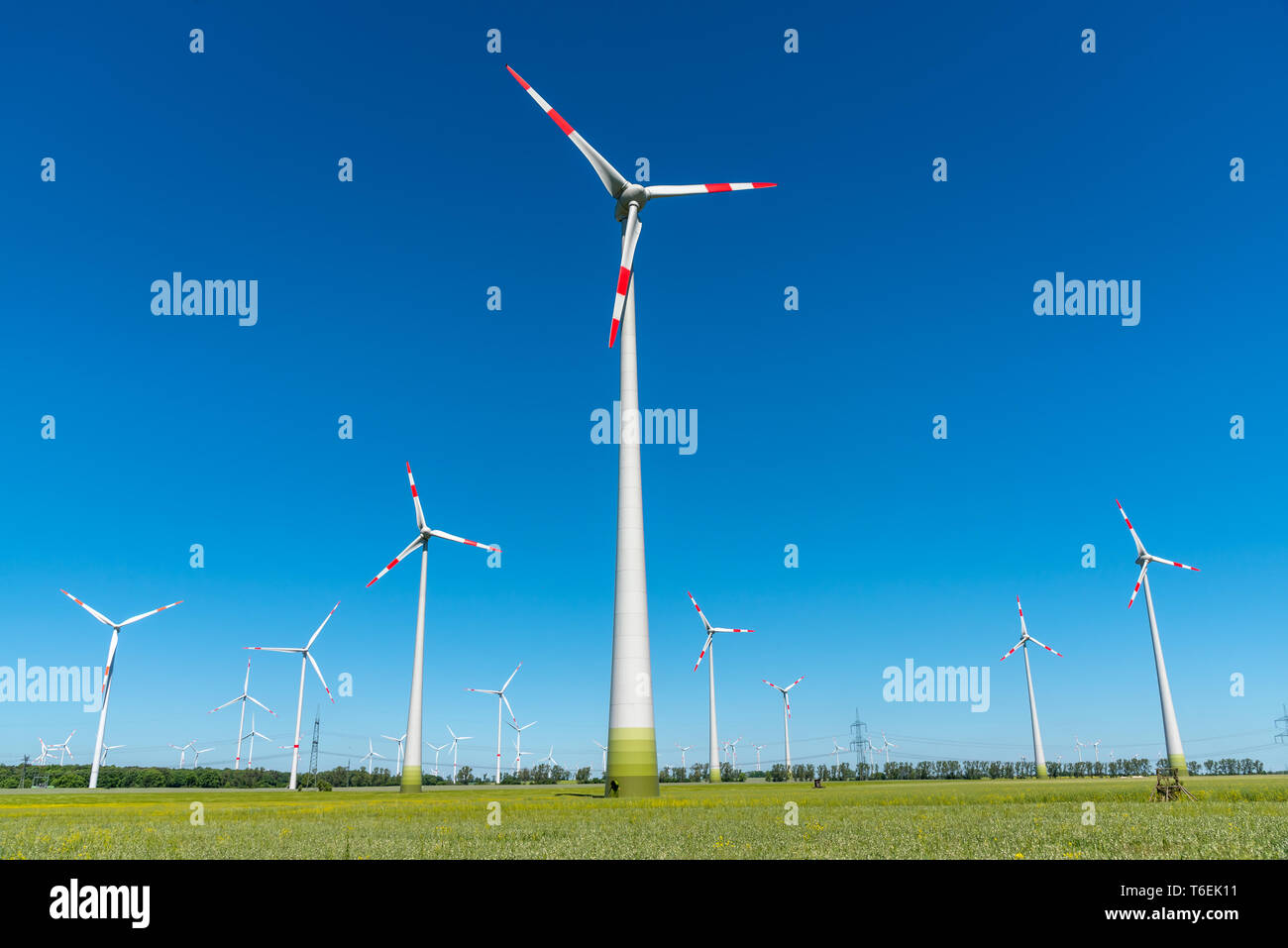 Wind power plant many turbine hi-res stock photography and images - Alamy