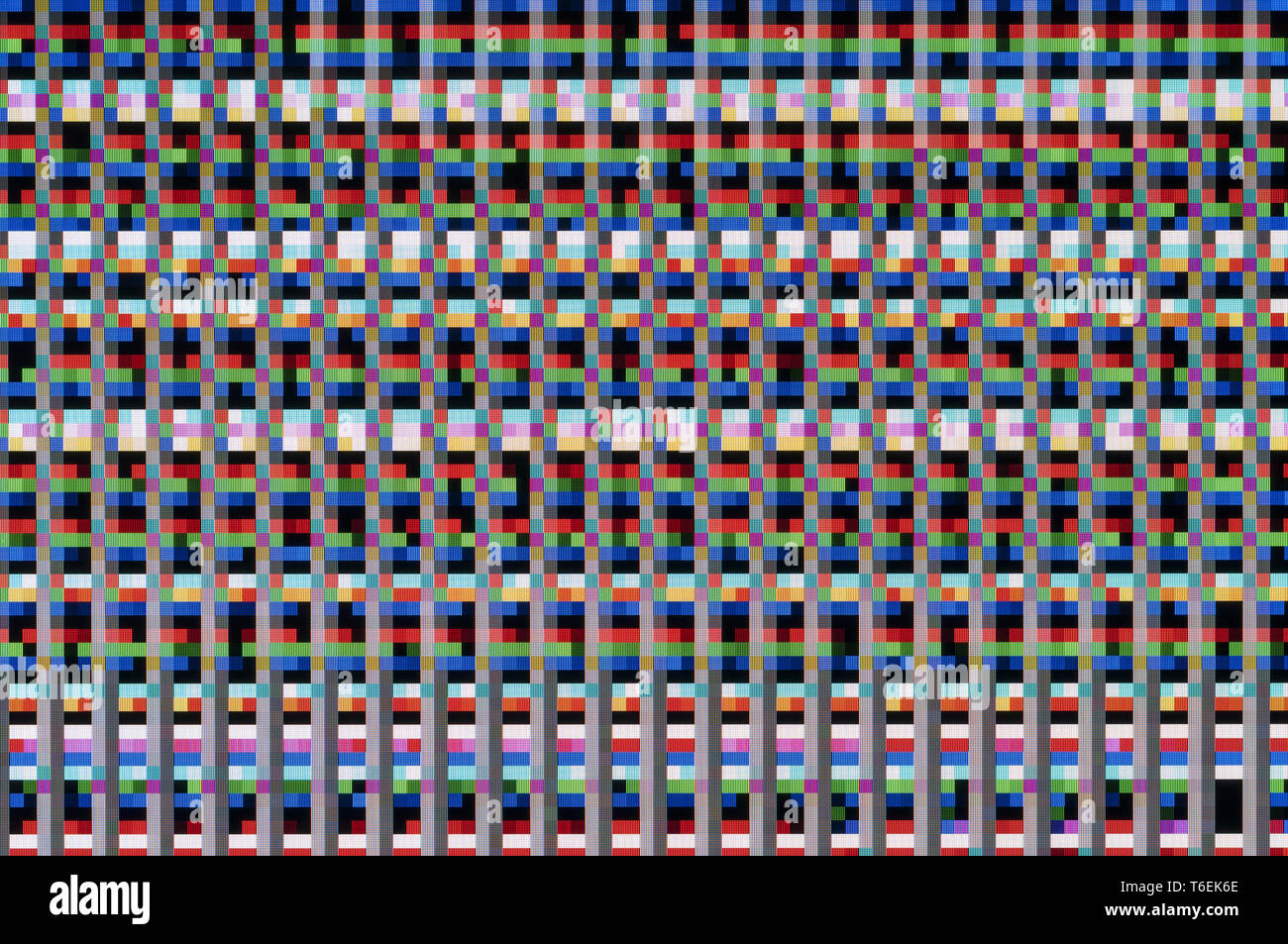 Pixel pattern of a digital glitch Stock Photo - Alamy
