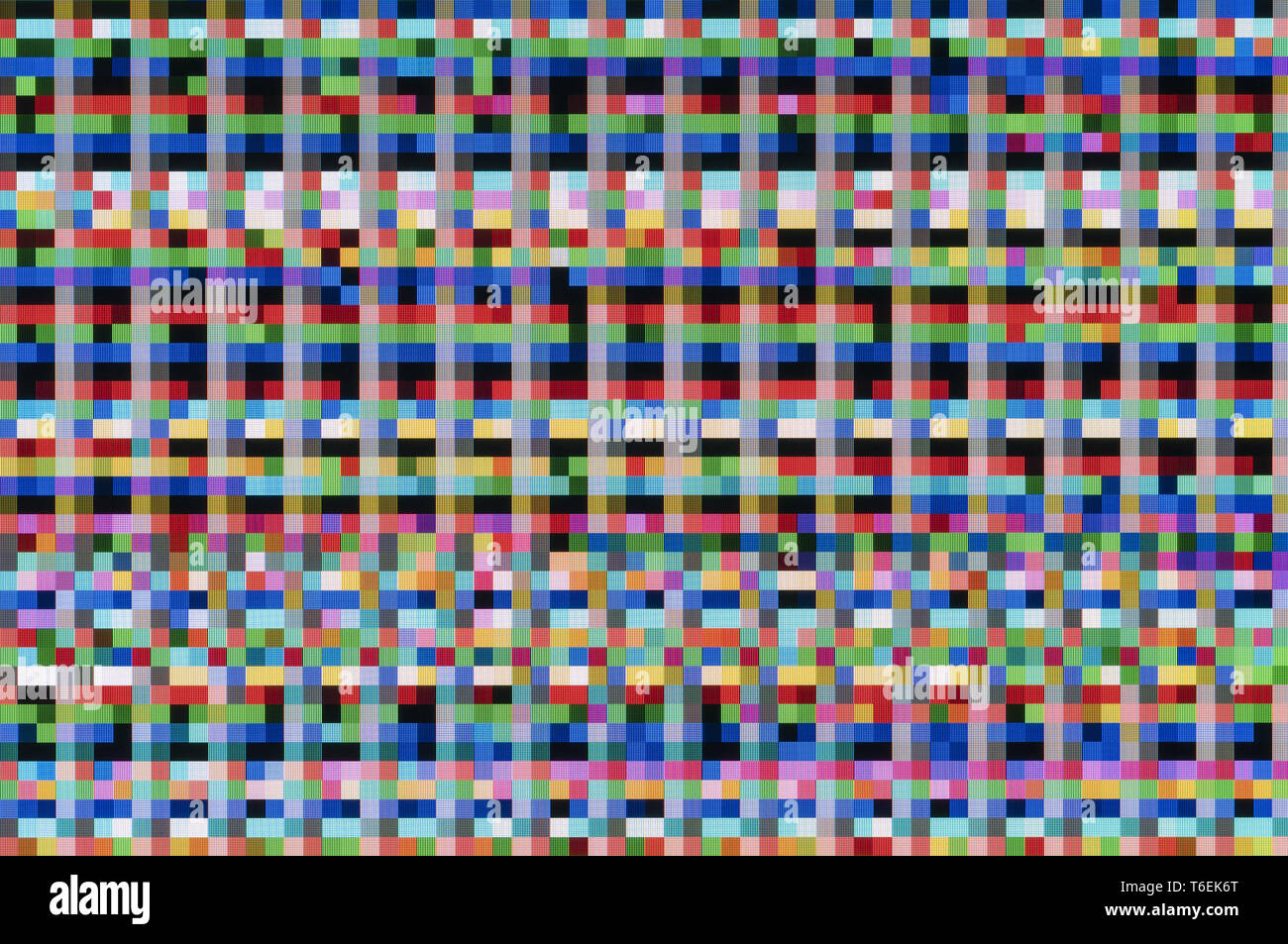 Pixel pattern of a digital glitch Stock Photo - Alamy