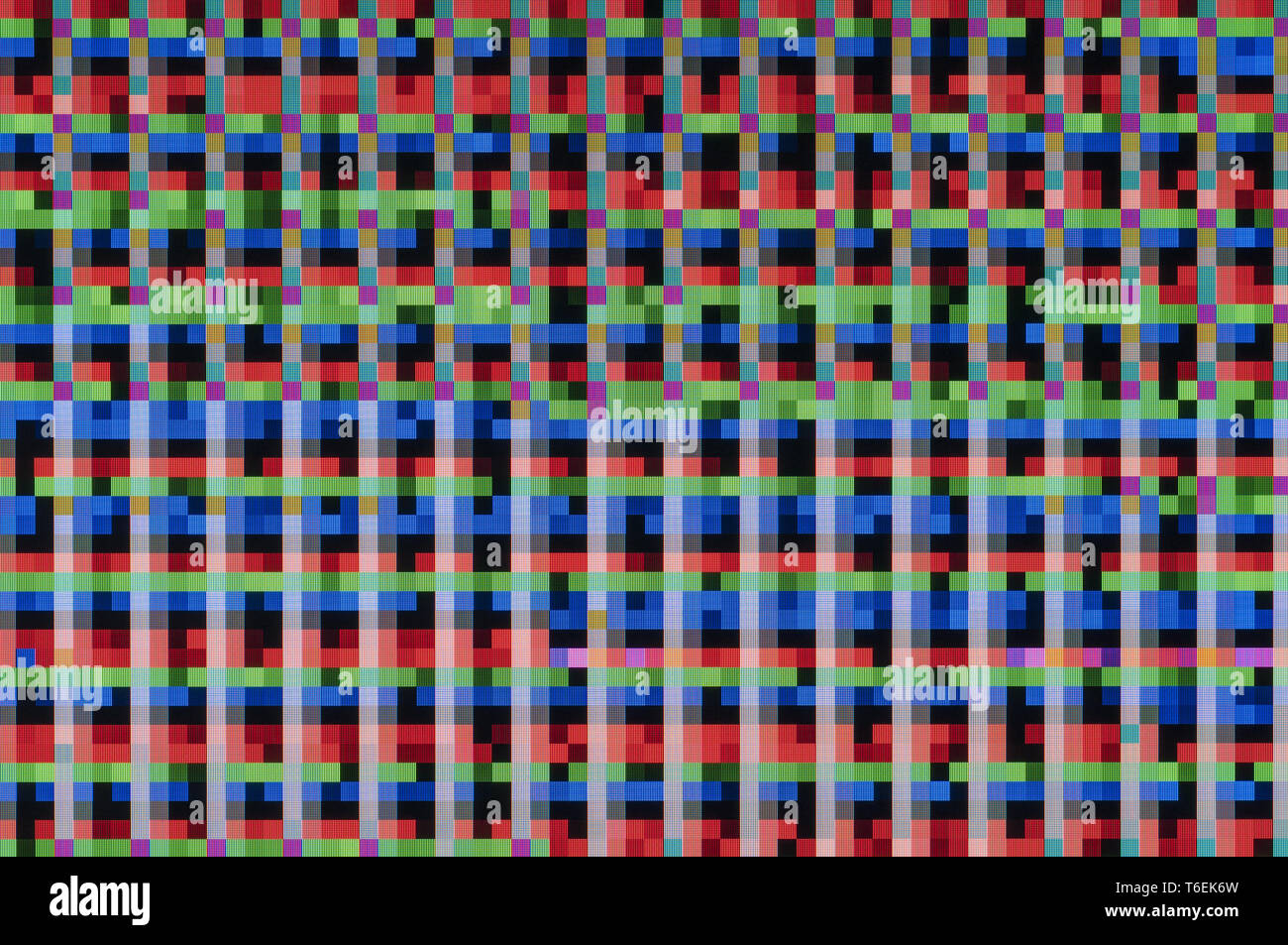 Pixel pattern of a digital glitch Stock Photo - Alamy