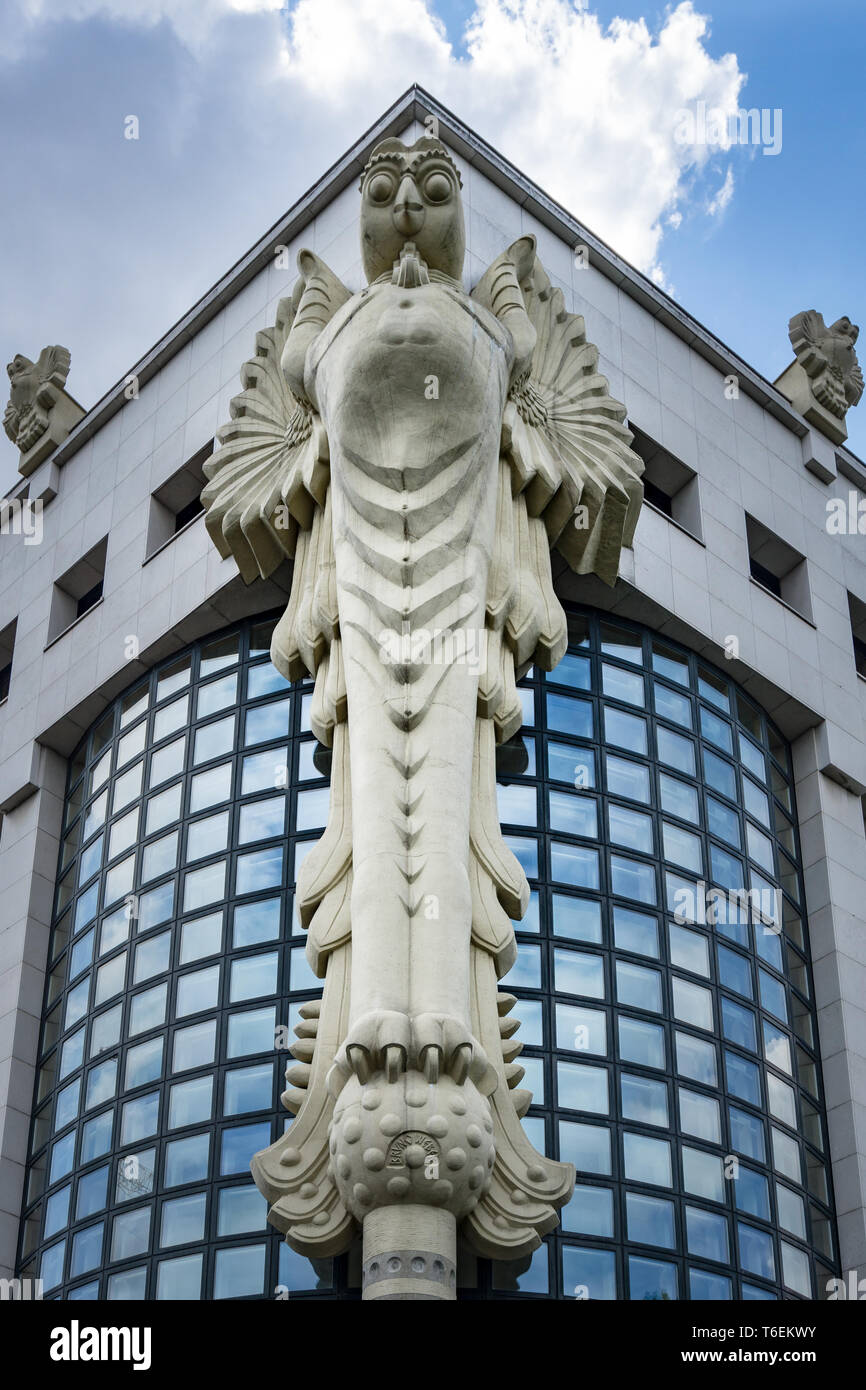 Sculpture at a house Stock Photo - Alamy