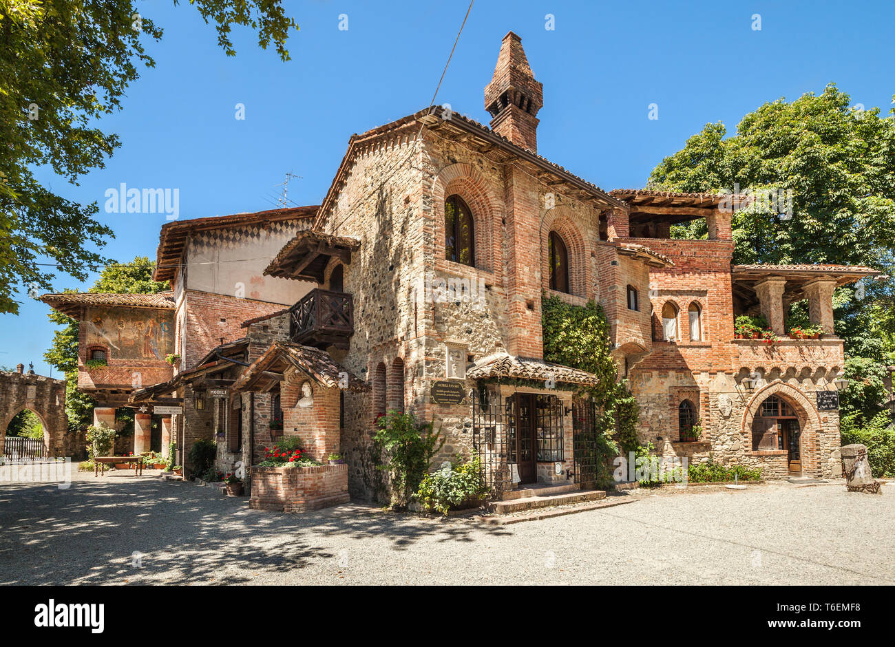 Grazzano Visconti village in Italy Stock Photo - Alamy