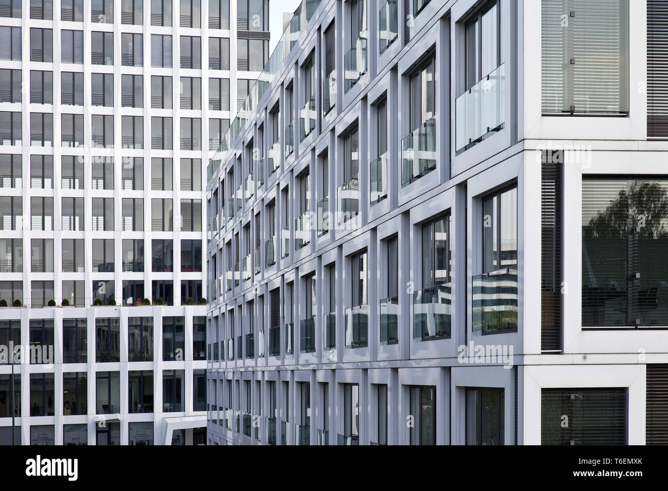 modern architecture in the district Golzheim, Duesseldorf, North Rhine ...