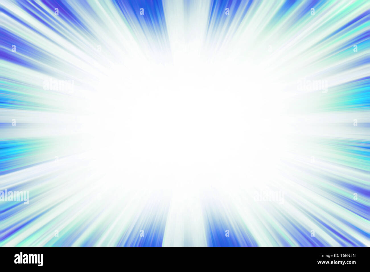 Cool blue starburst explosion Stock Photo - Alamy