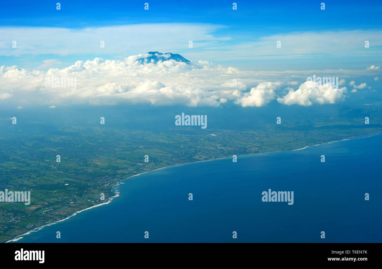 Aerial bali volcano hi-res stock photography and images - Alamy