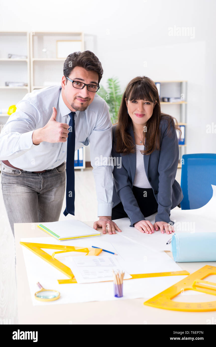 Engineers working on new project Stock Photo - Alamy