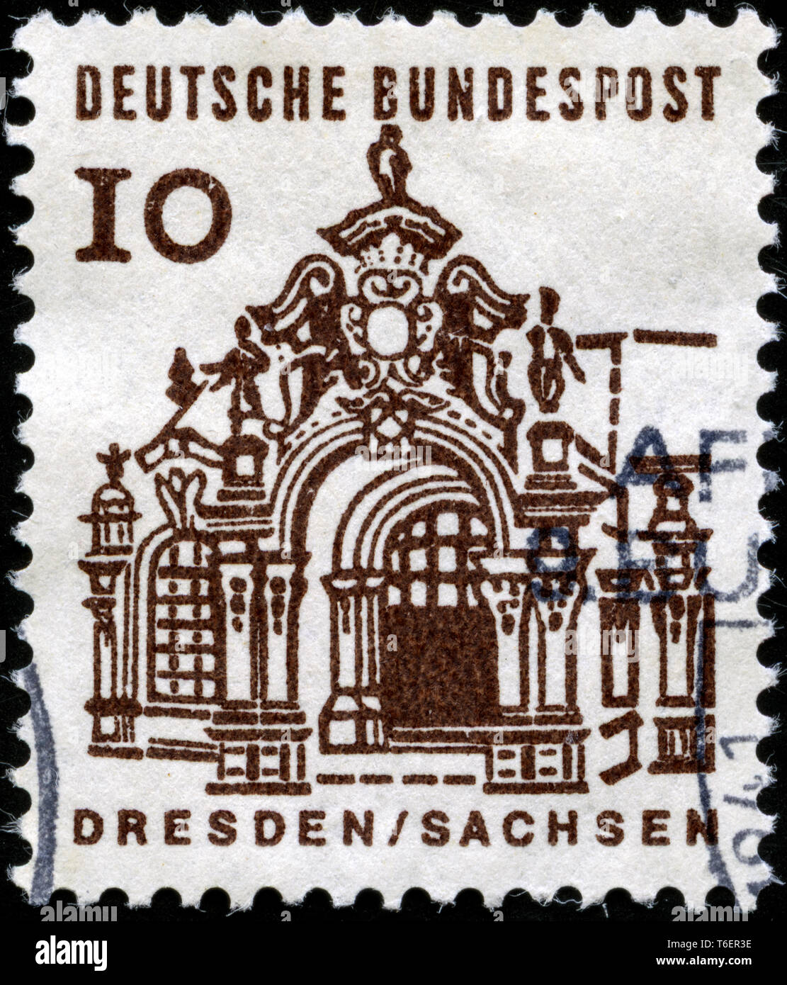 Postage stamp from the Federal Republic of Germany in the German ...