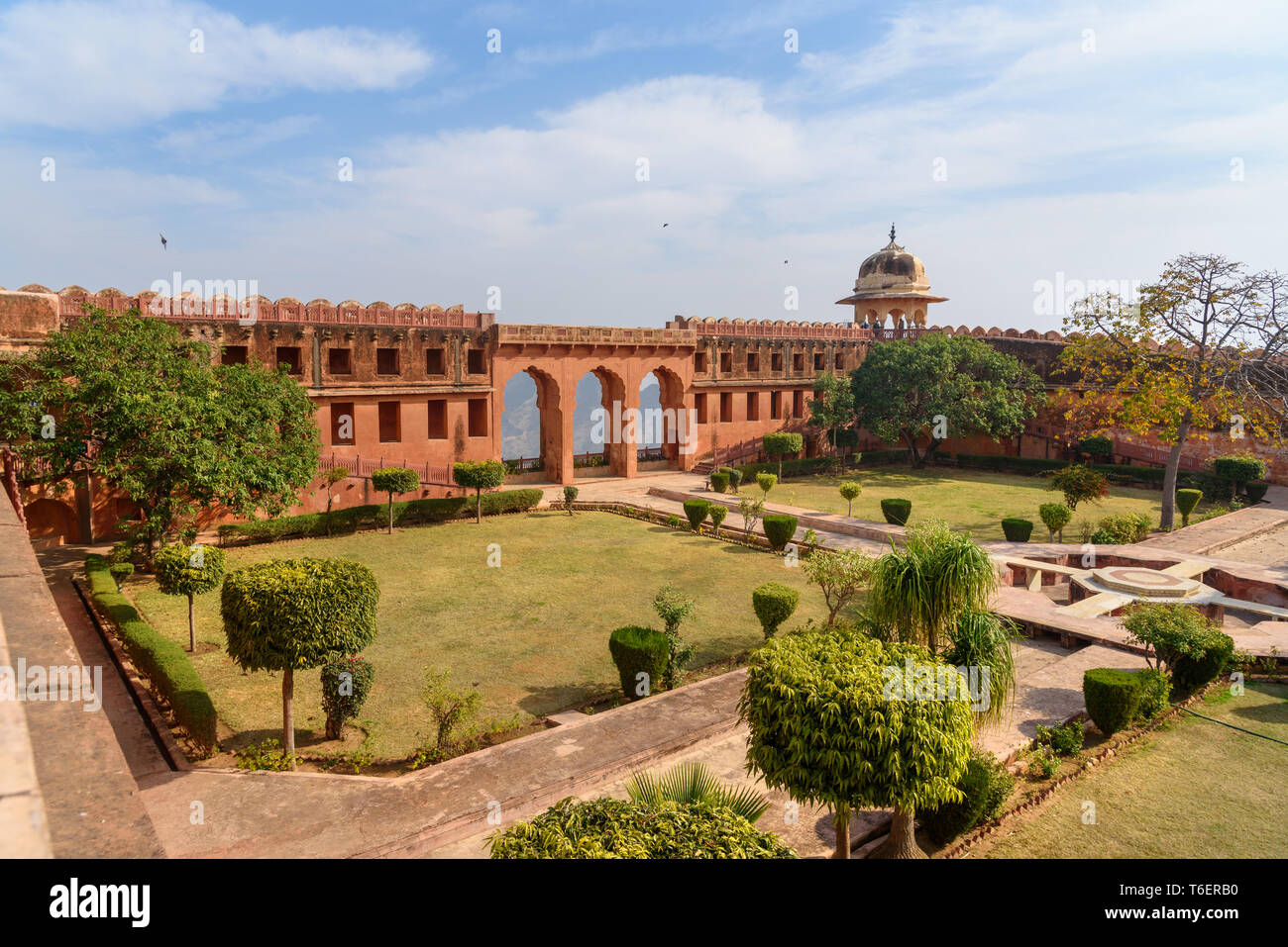 Charbagh Garden in Jaigarh Fort. Jaipur. Rajasthan India Stock Photo ...
