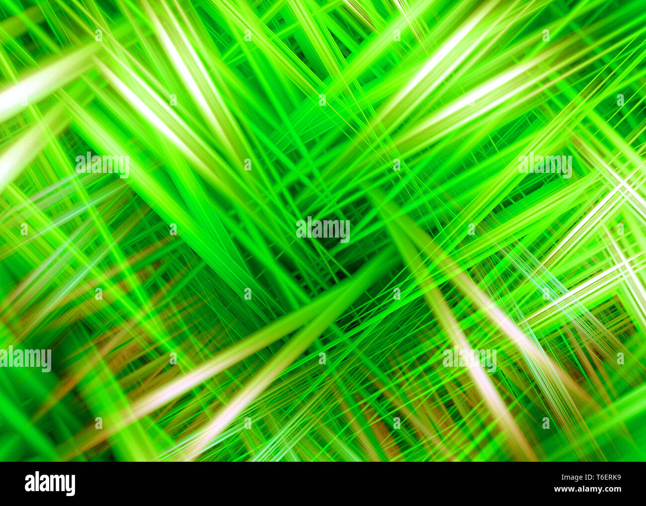Green light trails background Stock Photo - Alamy