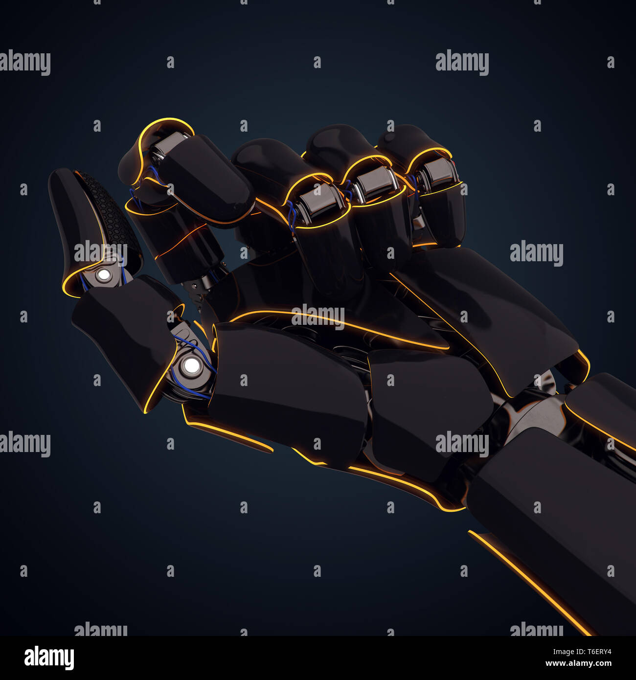 3D rendering robotic hand Stock Photo - Alamy
