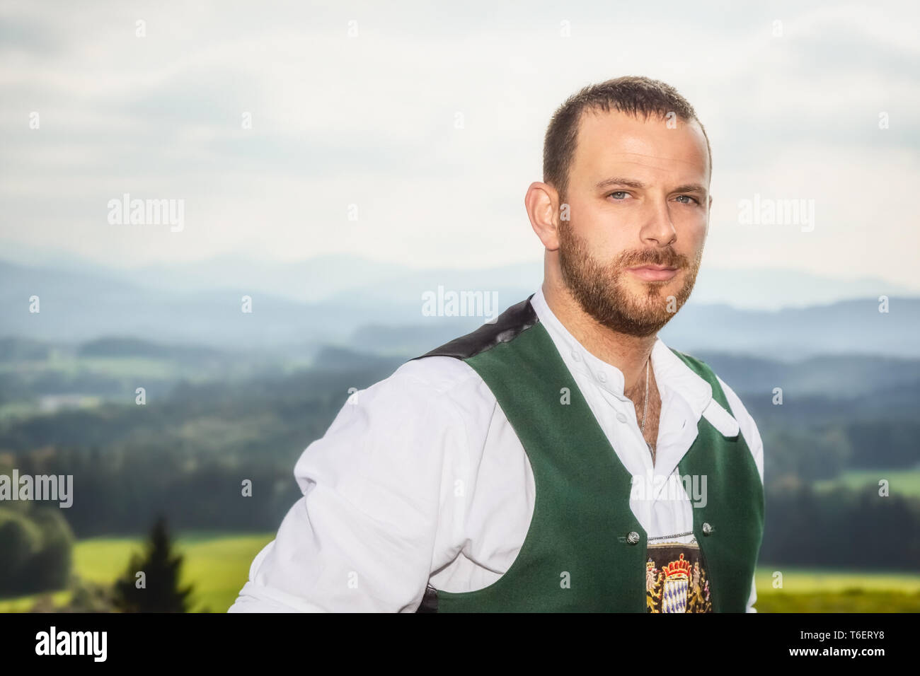 Bavarian tradition male Stock Photo - Alamy