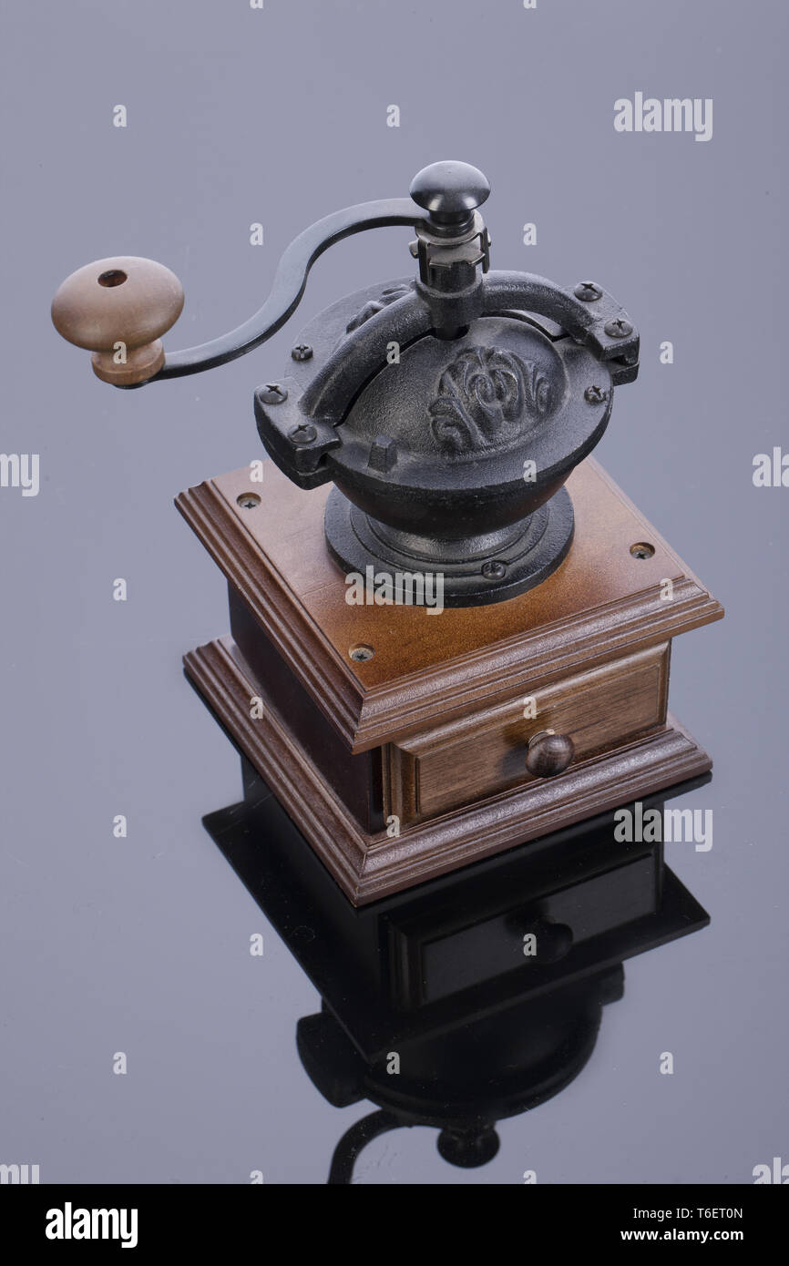 Old Coffee Mill Stock Photo - Alamy