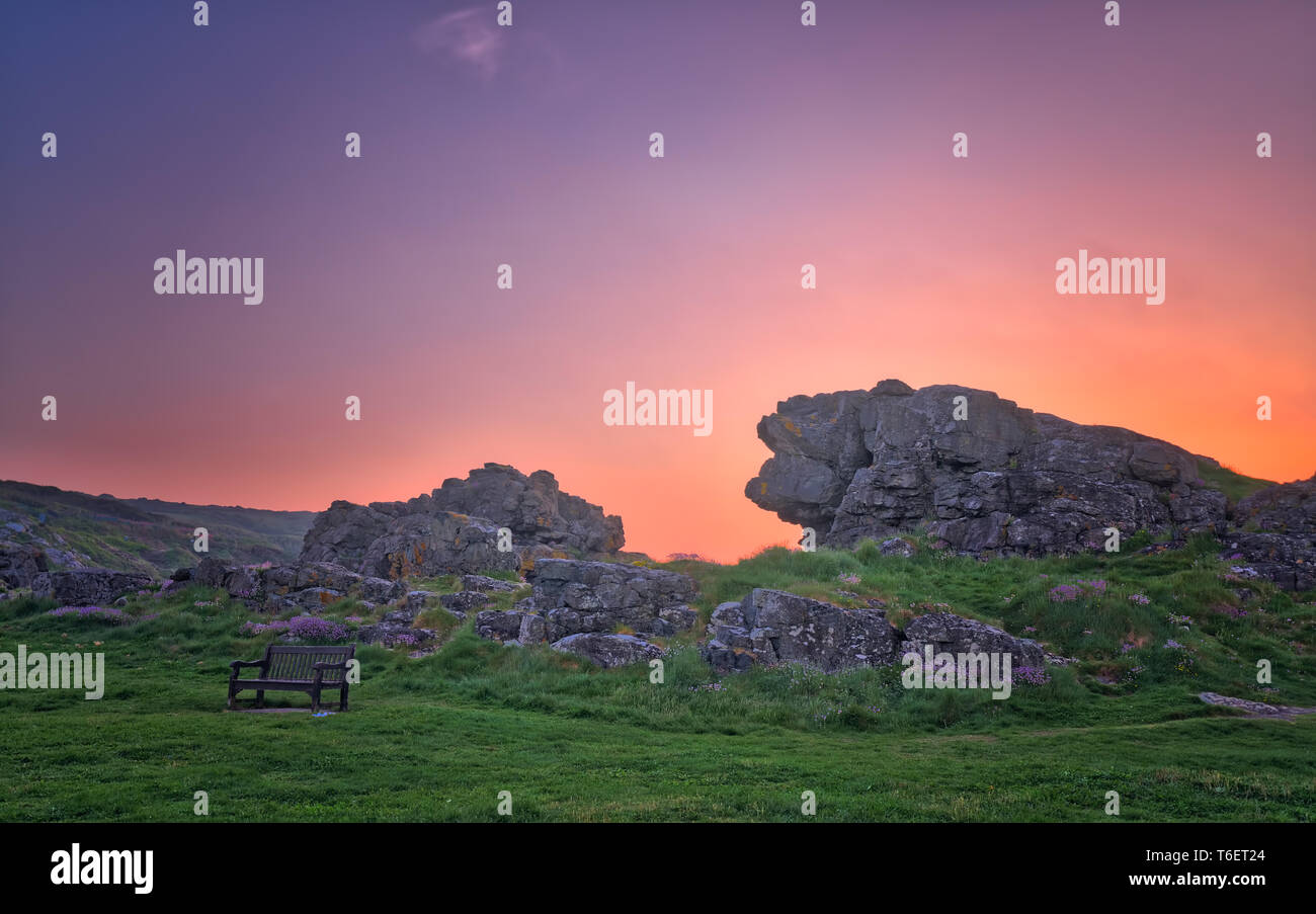 Bench of rocks hi-res stock photography and images - Alamy