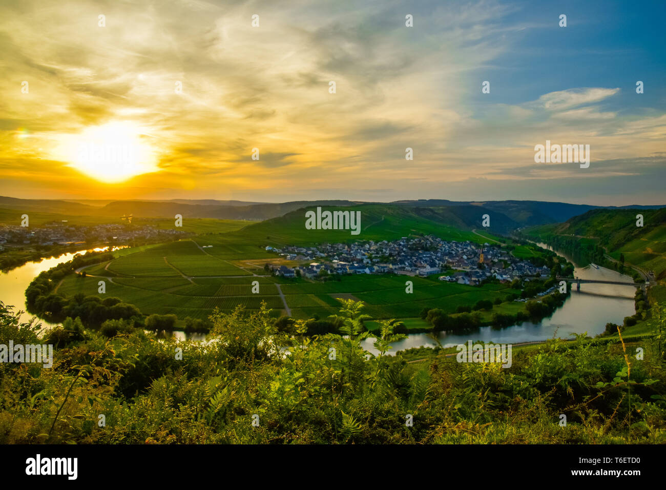 Leiwen village on the Moselle Stock Photo - Alamy