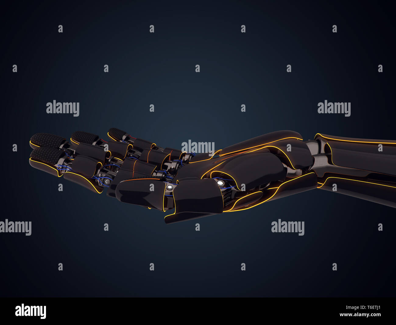 3D rendering robotic hand Stock Photo - Alamy