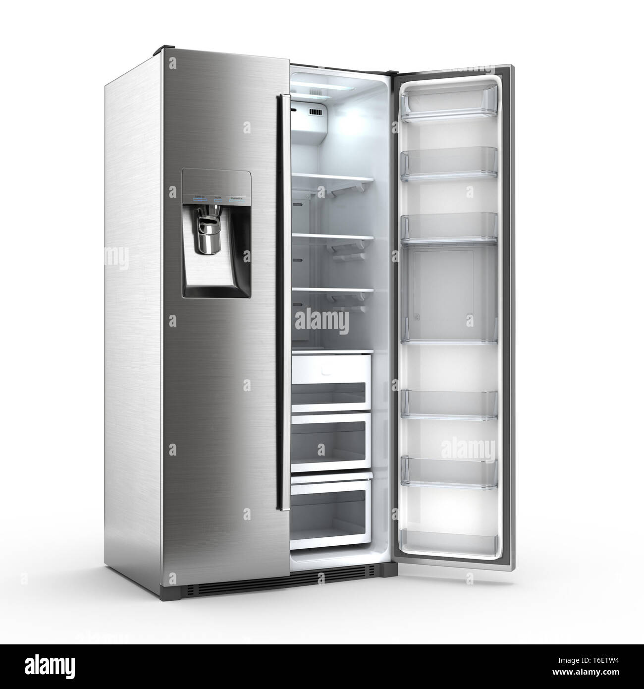 Fridge open Cut Out Stock Images & Pictures - Alamy