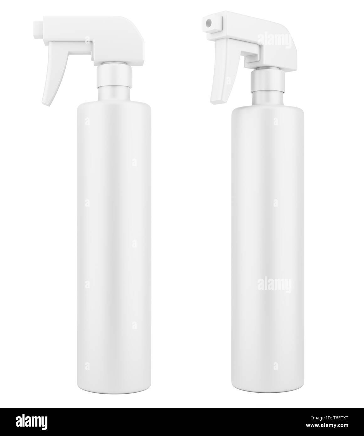 blank plastic cleaner spray bottle template isolated on white ...