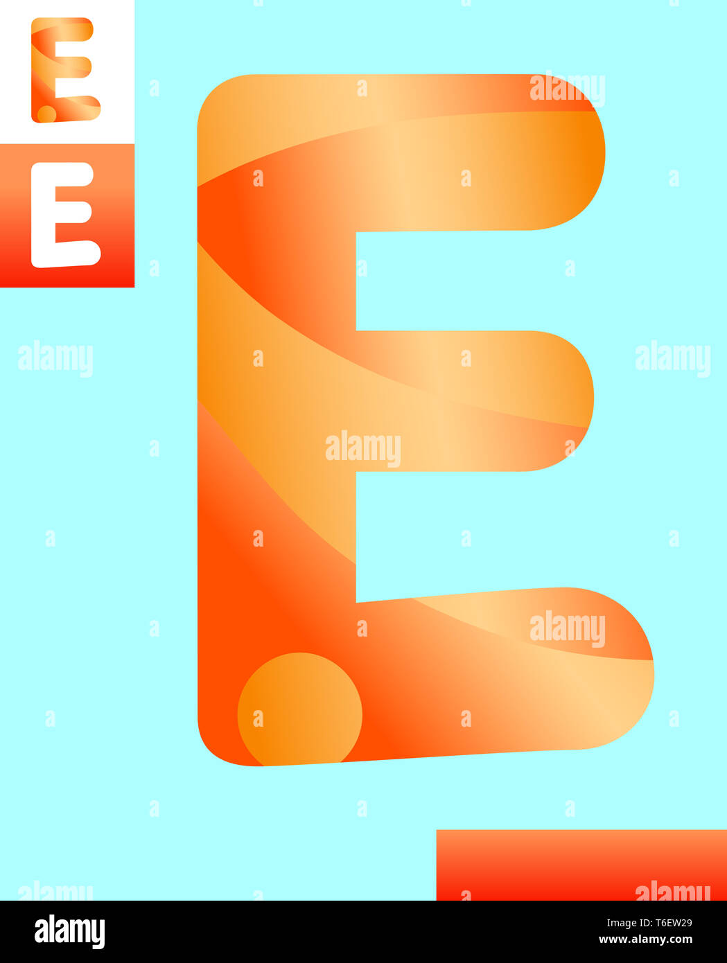 letter e graphic design illustration Stock Photo - Alamy