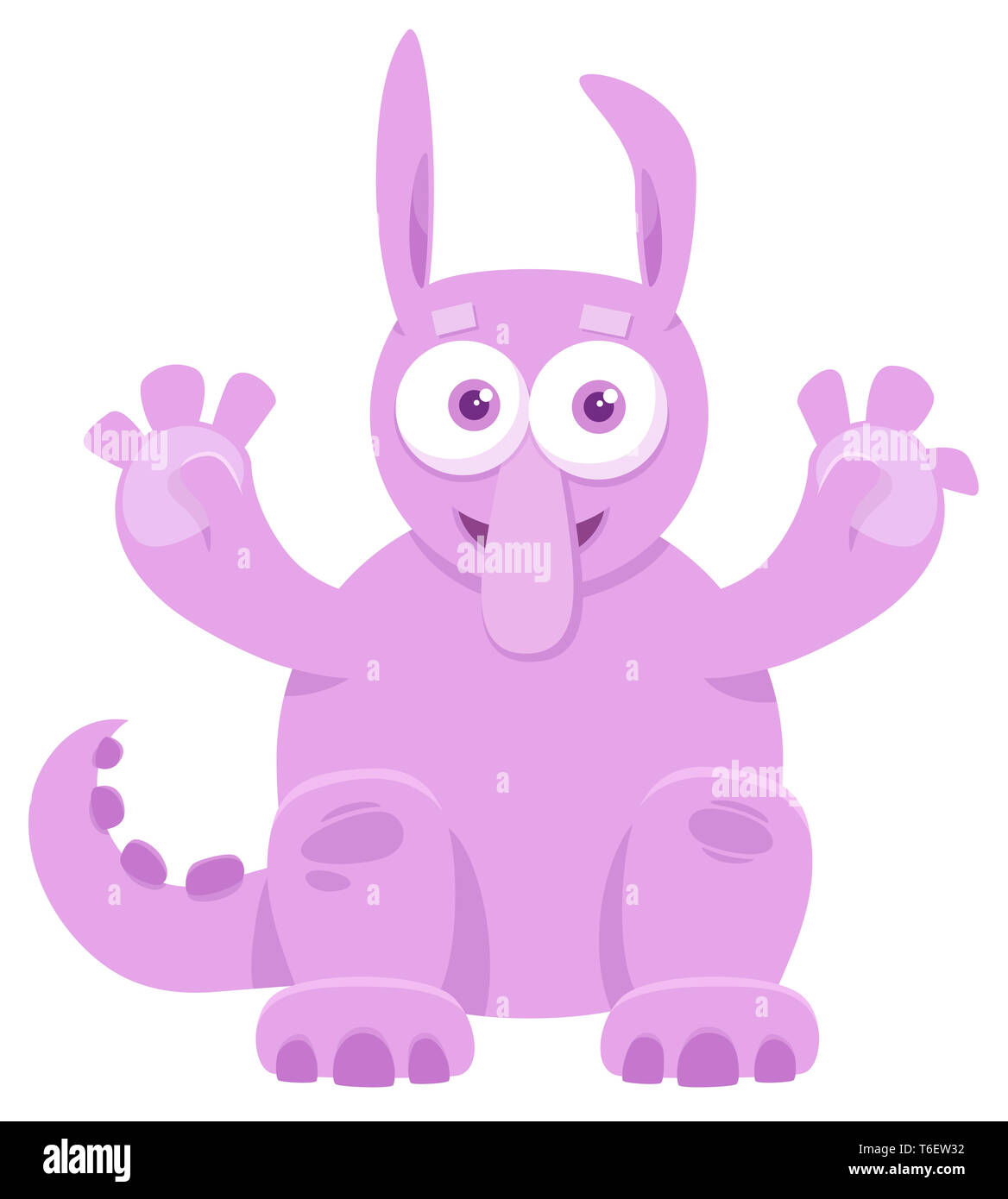 fairy tale monster cartoon illustration Stock Photo - Alamy