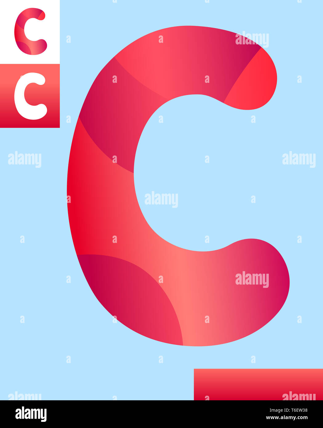 letter c graphic design illustration Stock Photo - Alamy