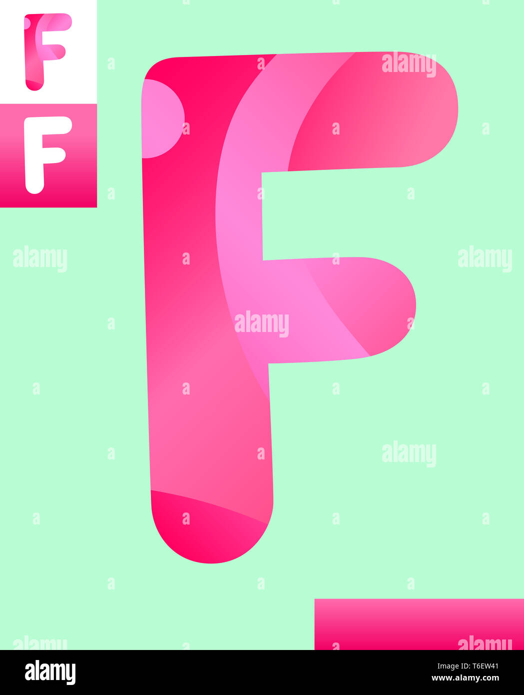 letter f graphic design illustration Stock Photo - Alamy