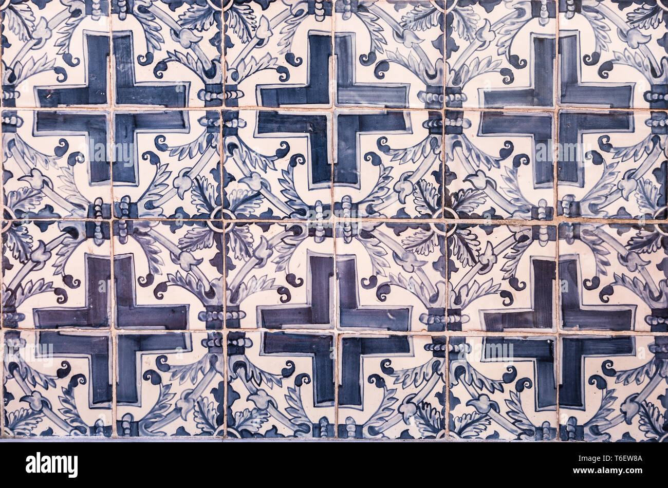 Vintage azulejos, traditional Portuguese tiles Stock Photo - Alamy