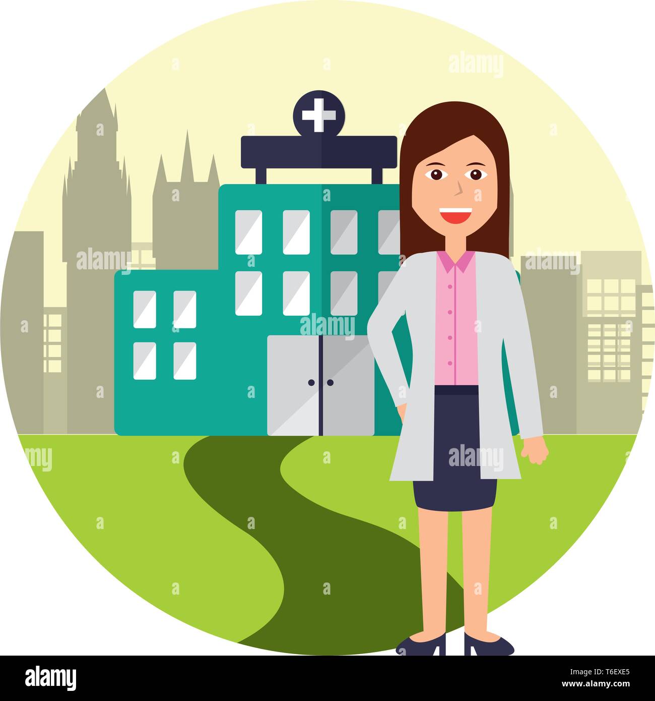 doctor female hospital Stock Vector Image & Art - Alamy