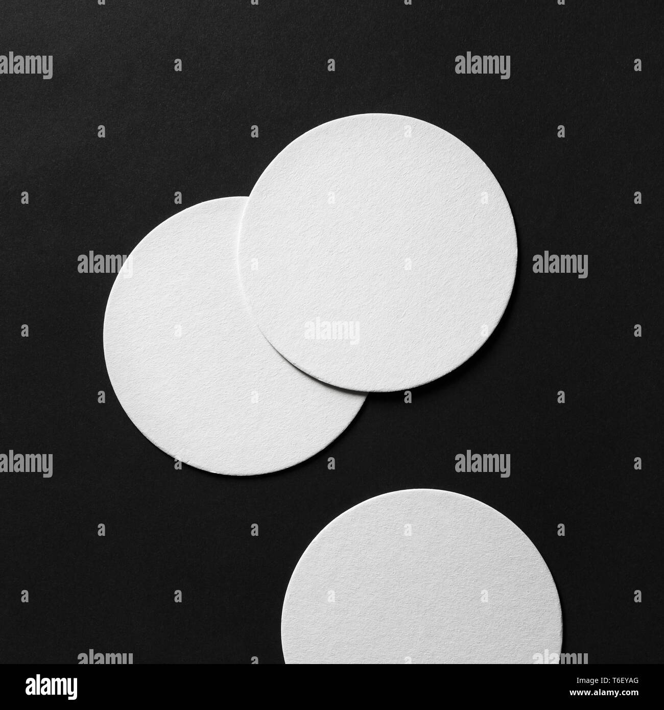 Flat lay blank paper Black and White Stock Photos & Images - Alamy