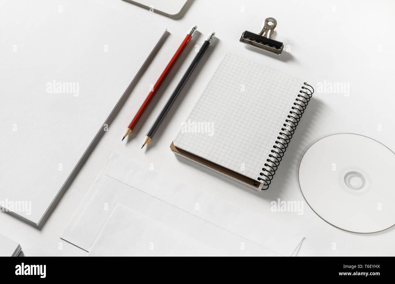 Blank branding stationery Stock Photo - Alamy