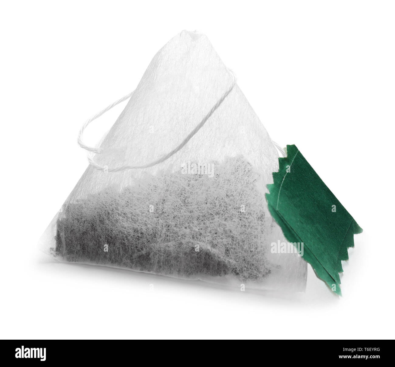 Tea bag on white background Stock Photo - Alamy