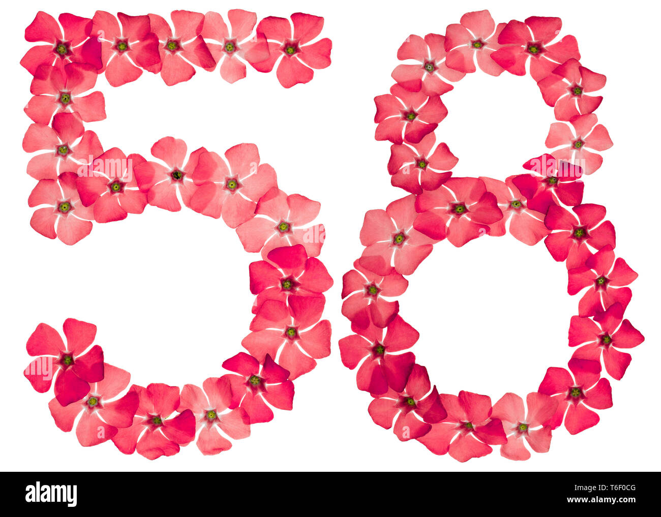 Happy birthday number 58 greeting hi-res stock photography and images ...
