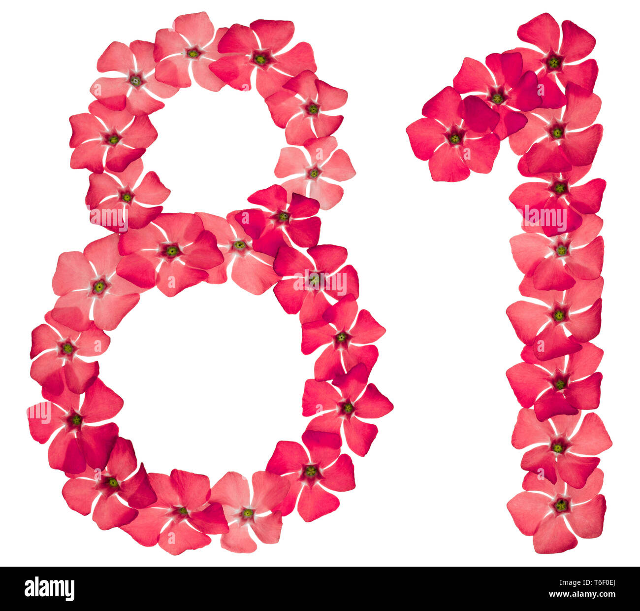 Happy birthday number 81 greeting hi-res stock photography and images ...