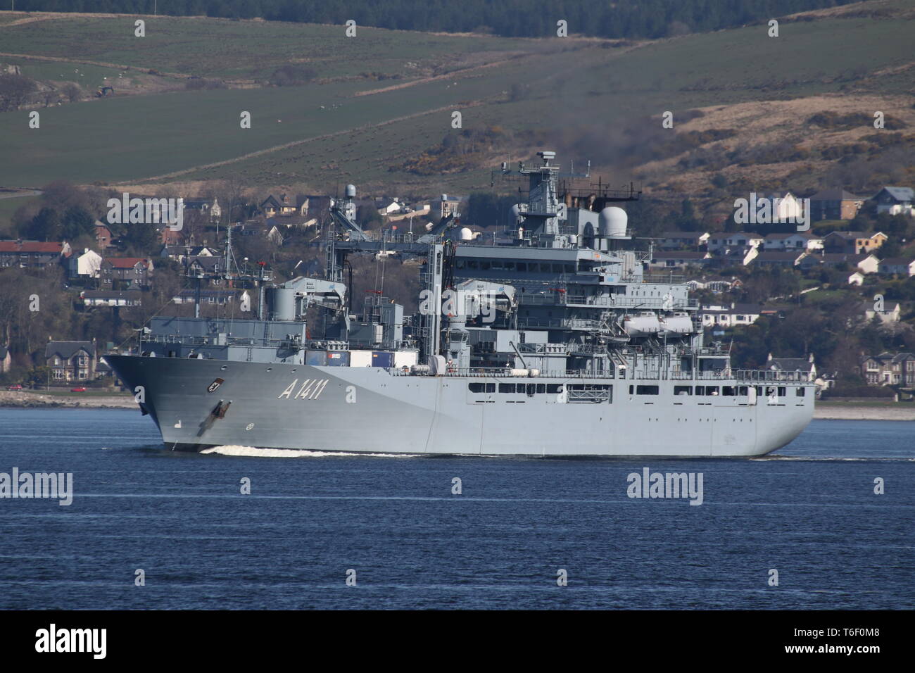 FGS Berlin (A1411), a Type 702 Berlin-class replenishment vessel ...