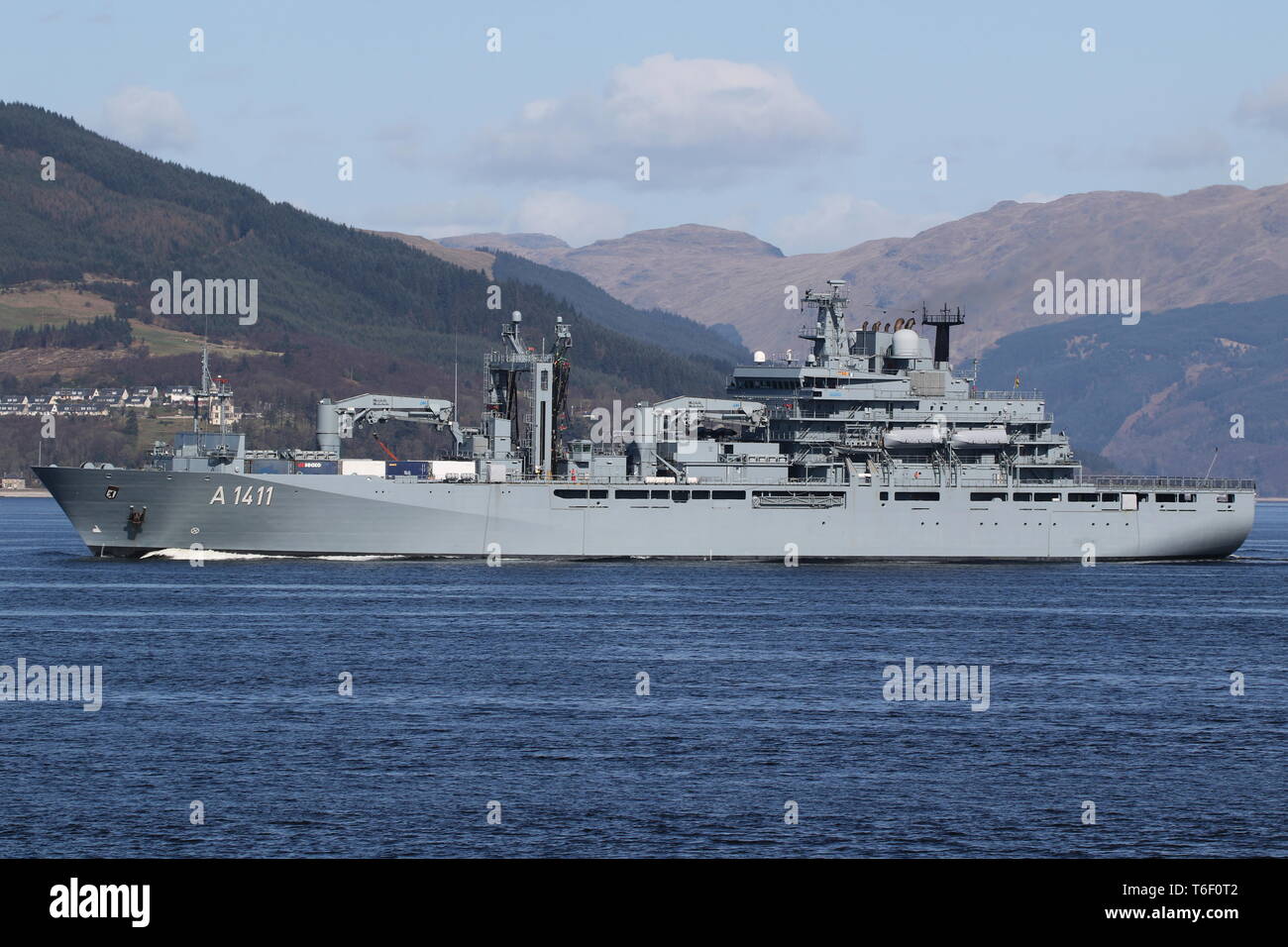 FGS Berlin (A1411), a Type 702 Berlin-class replenishment vessel ...