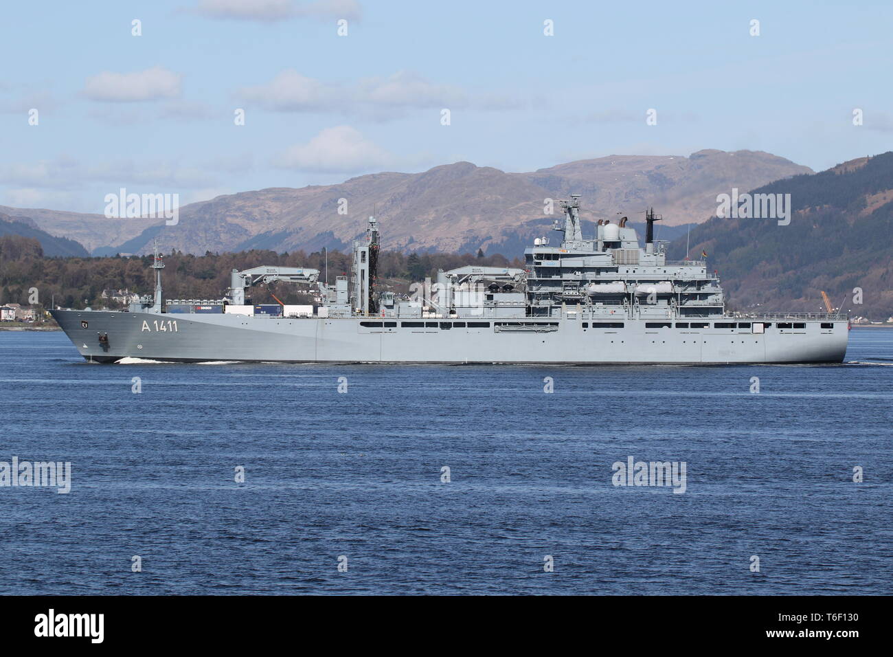 FGS Berlin (A1411), a Type 702 Berlin-class replenishment vessel ...