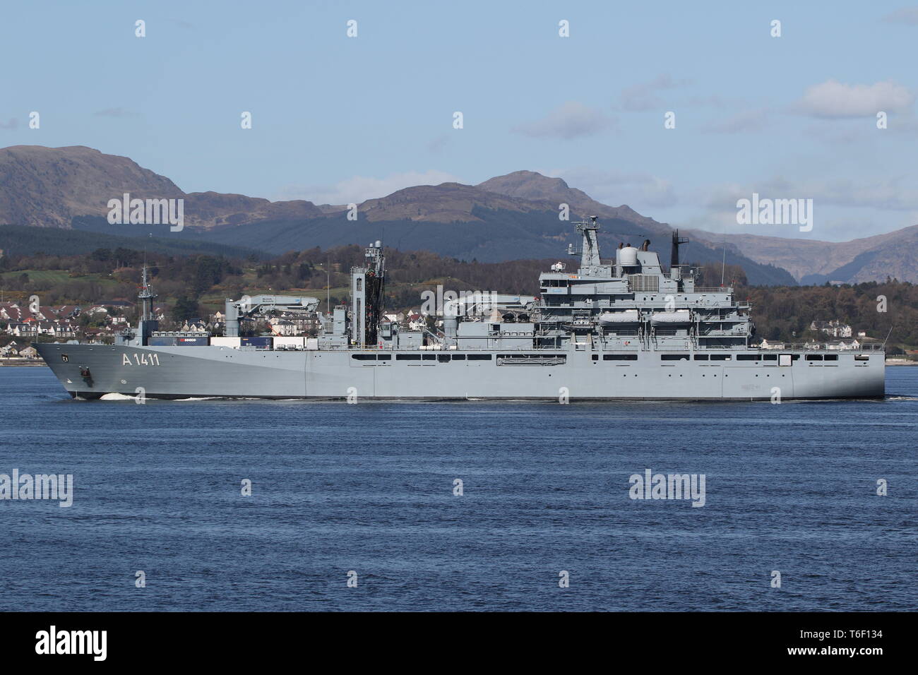 FGS Berlin (A1411), a Type 702 Berlin-class replenishment vessel ...