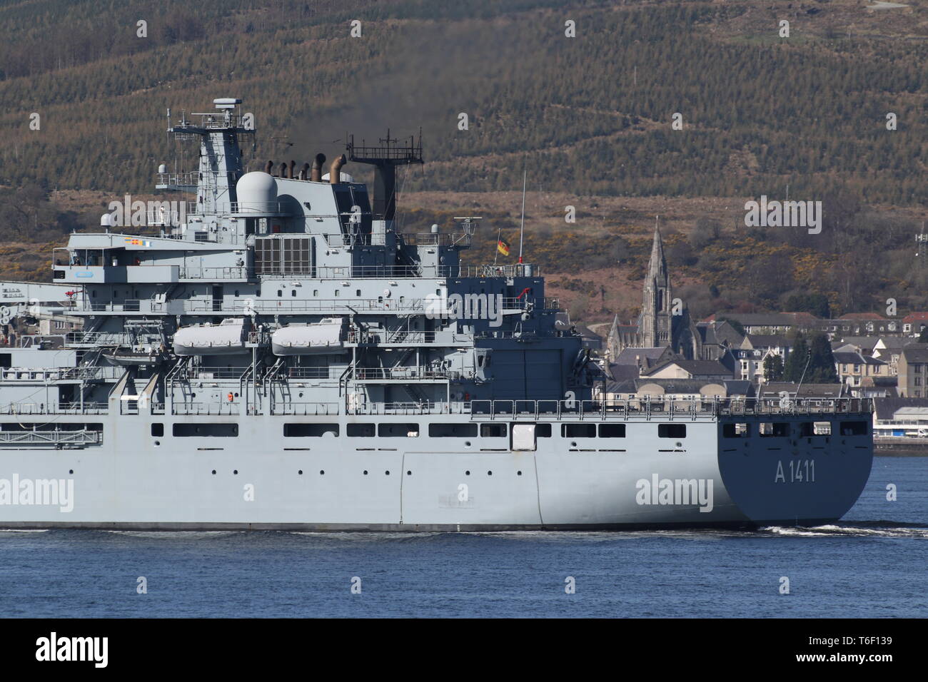 FGS Berlin (A1411), a Type 702 Berlin-class replenishment vessel ...