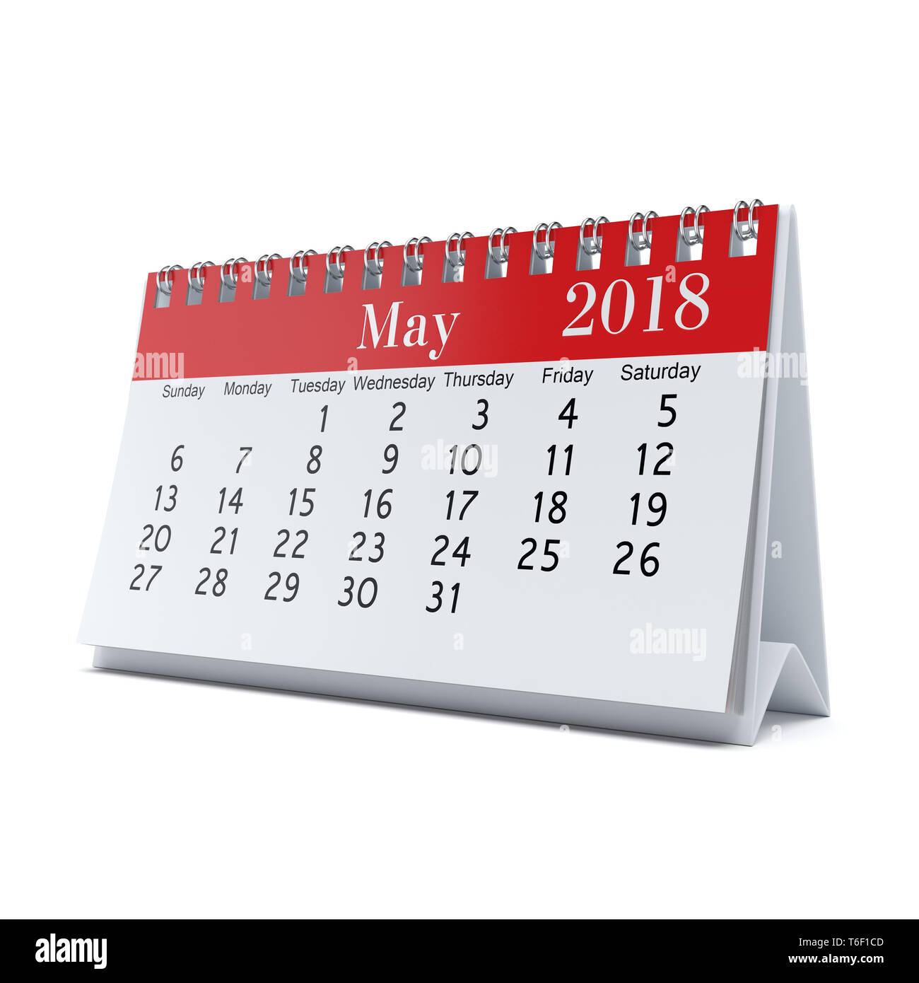 Rendering calendar Cut Out Stock Images & Pictures - Alamy