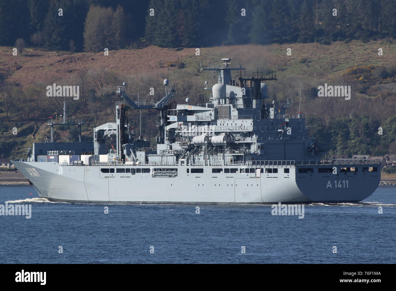 FGS Berlin (A1411), a Type 702 Berlin-class replenishment vessel ...
