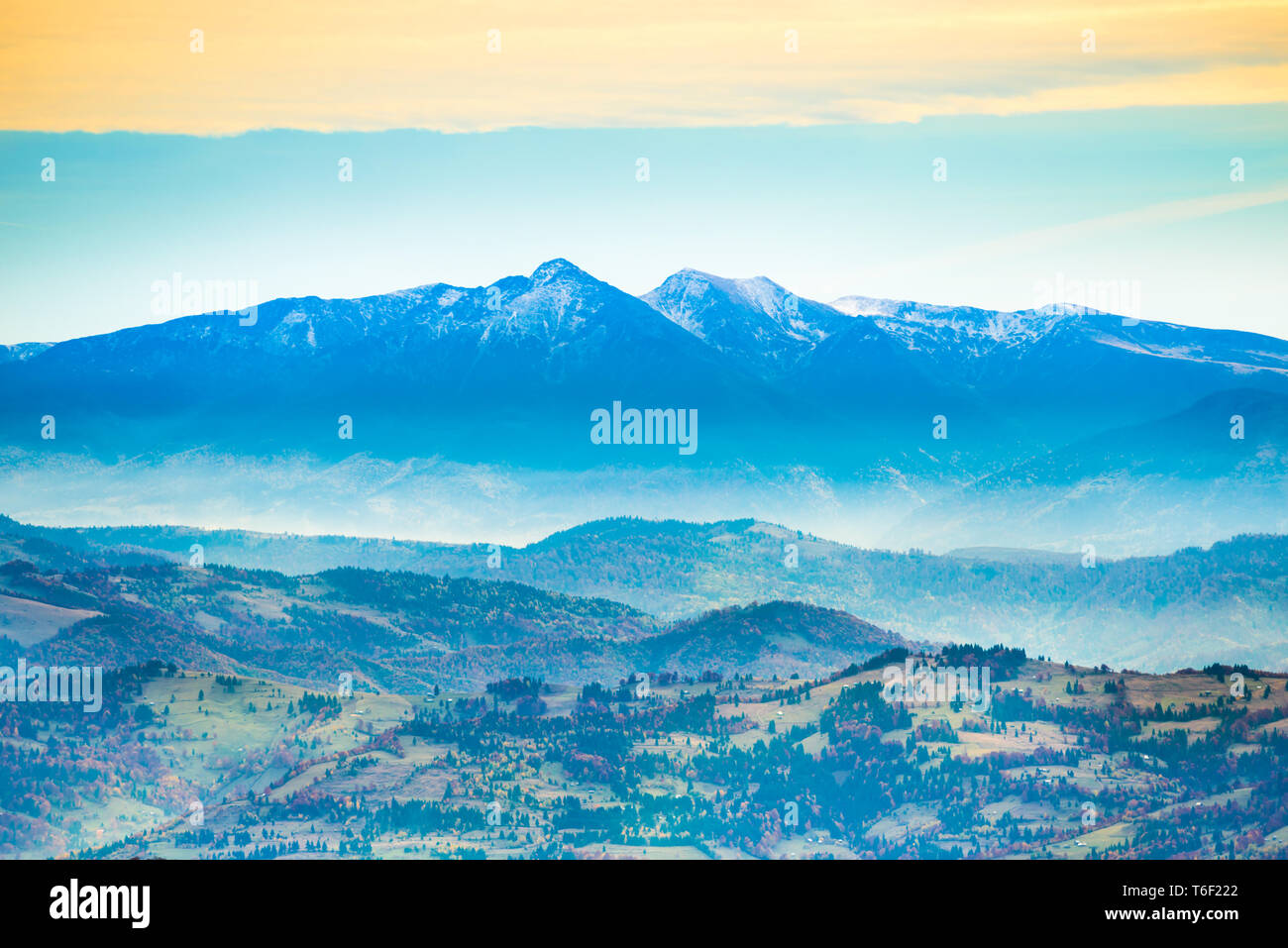 Beautiful blue mountains Stock Photo - Alamy