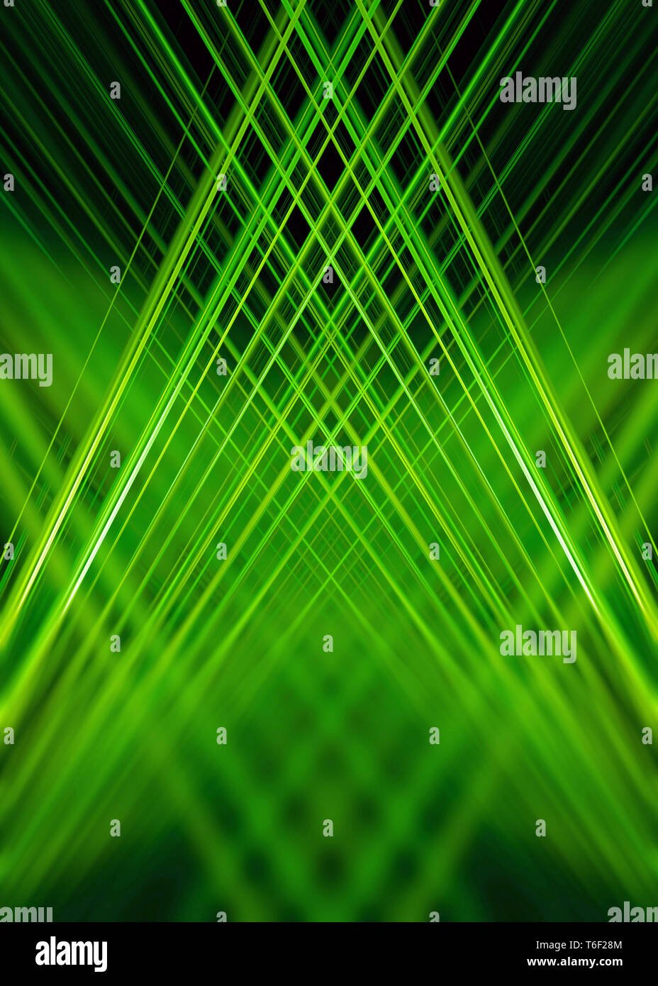 Green light trails background Stock Photo - Alamy