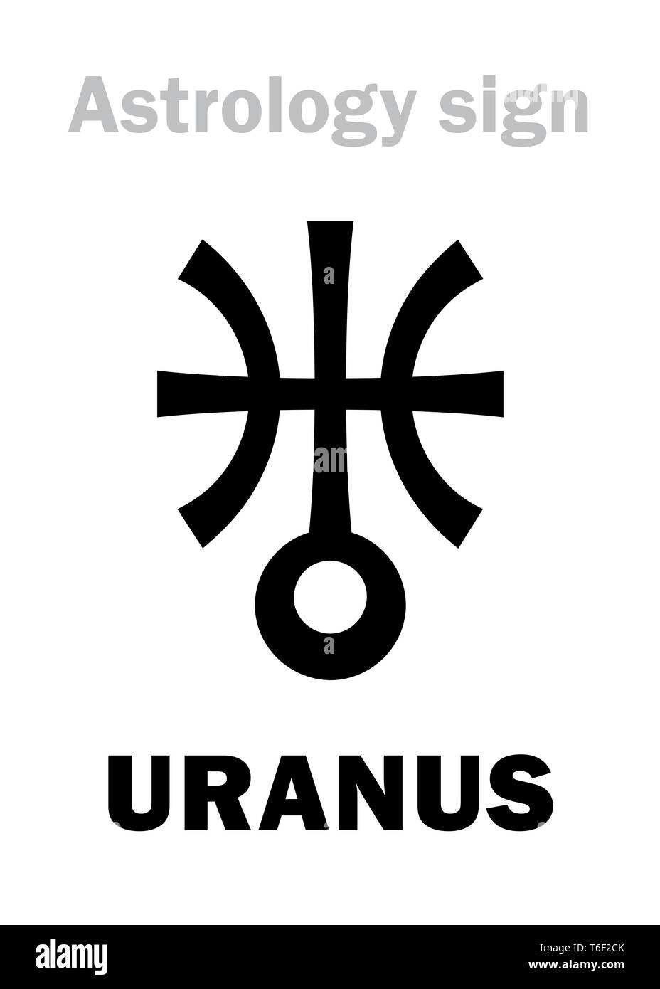 Astrology: planet URANUS Stock Photo - Alamy