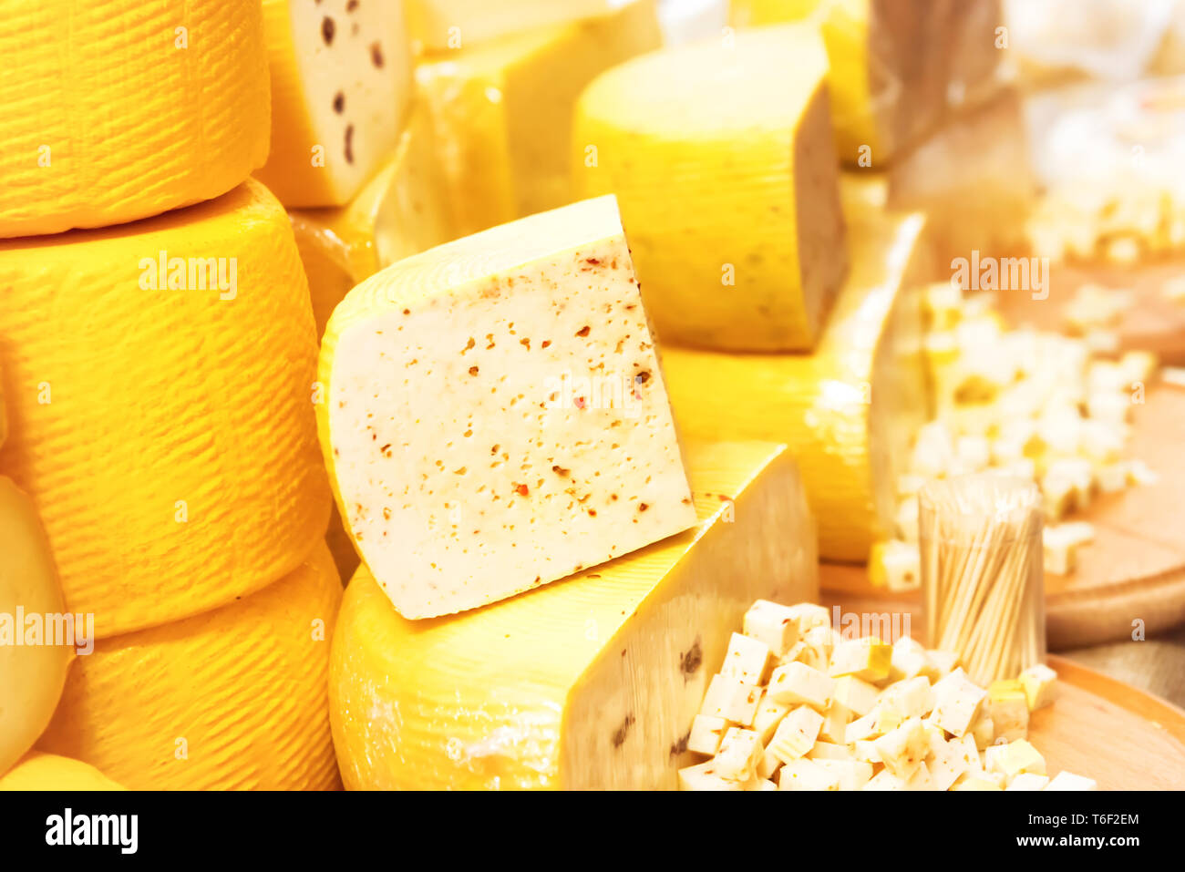 Various types of cheese Stock Photo - Alamy