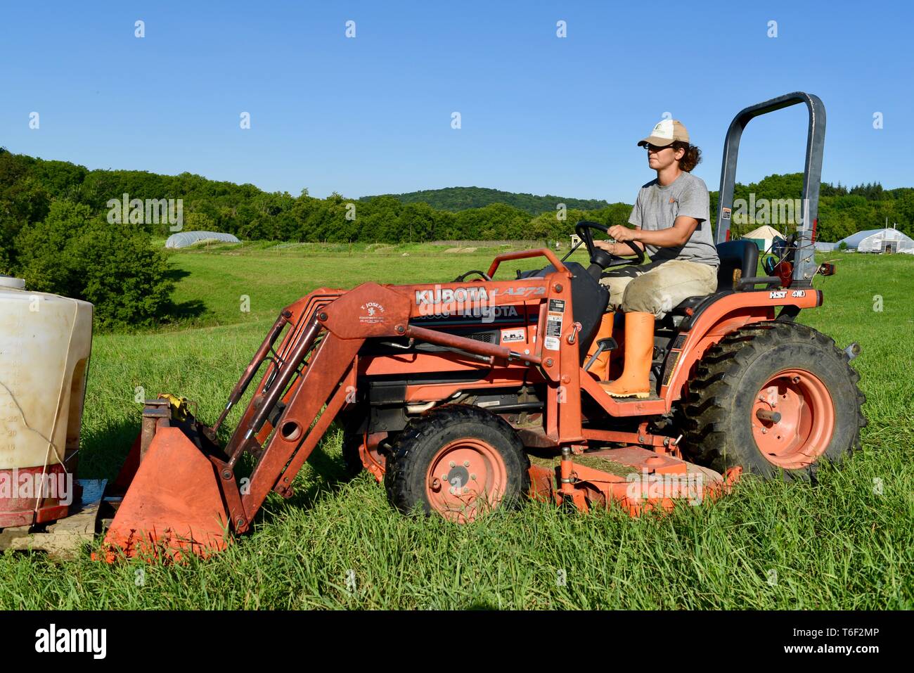Woman Driving Tractor High Resolution Stock Photography and Images - Alamy