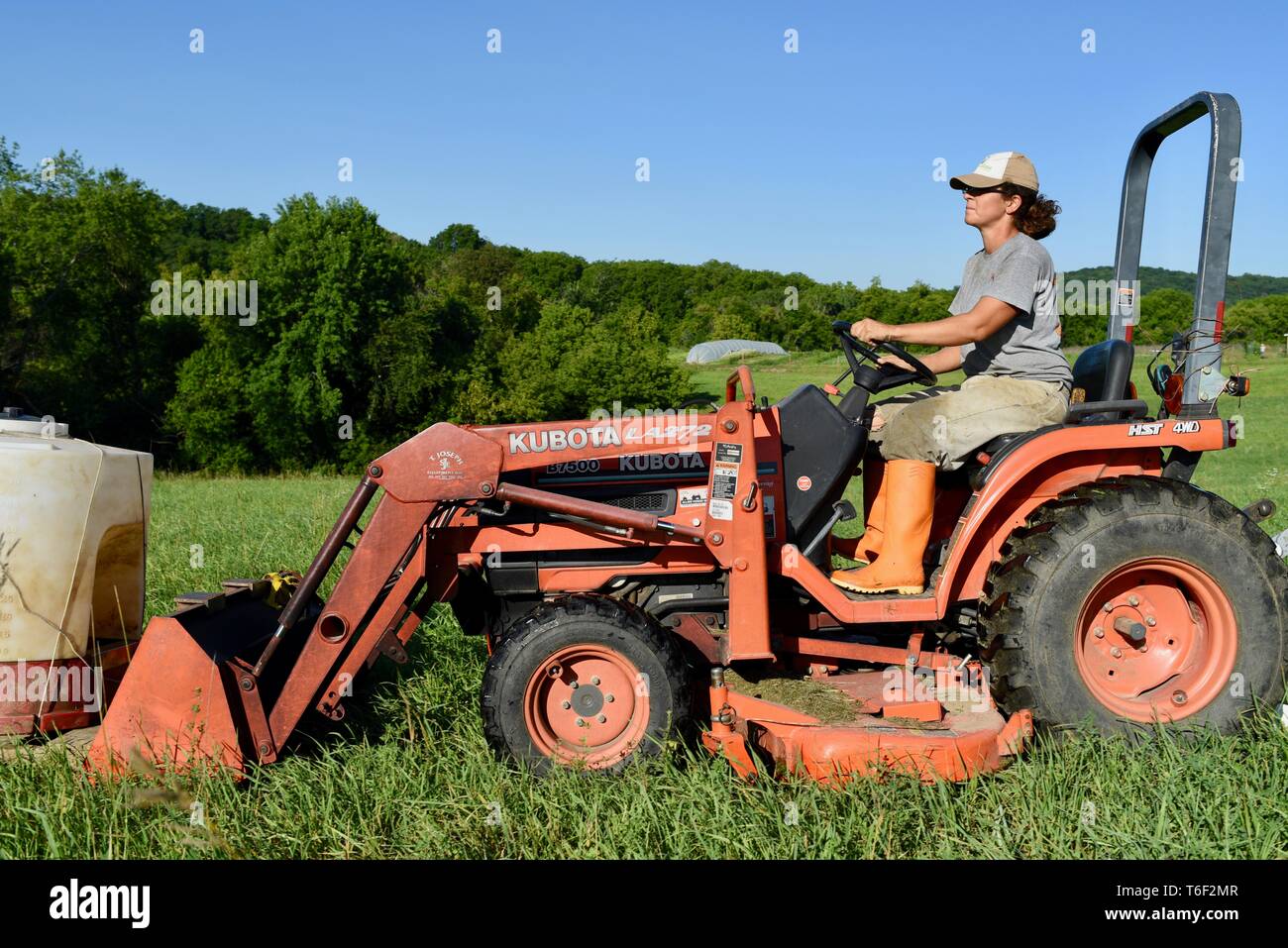 Woman Driving Tractor High Resolution Stock Photography and Images - Alamy