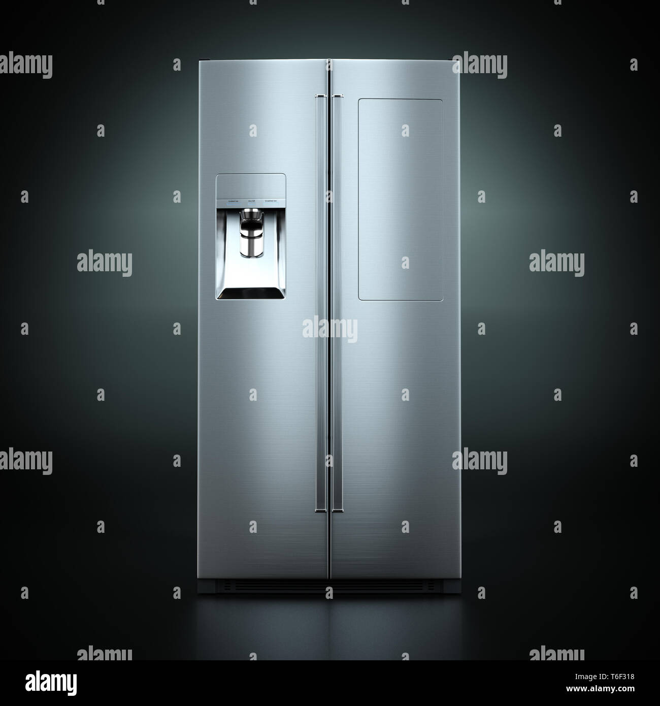 3D rendering large fridge Stock Photo - Alamy