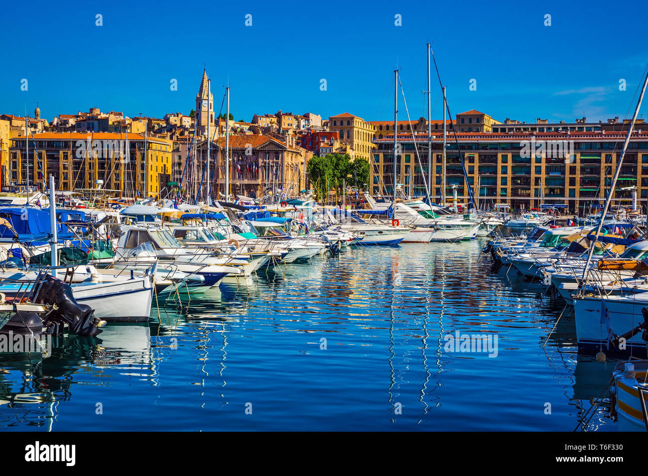The Marseille Old Port Stock Photo - Alamy