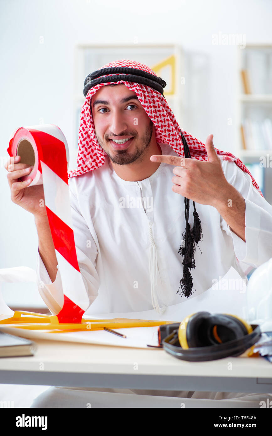 Arab engineer working on new project Stock Photo - Alamy